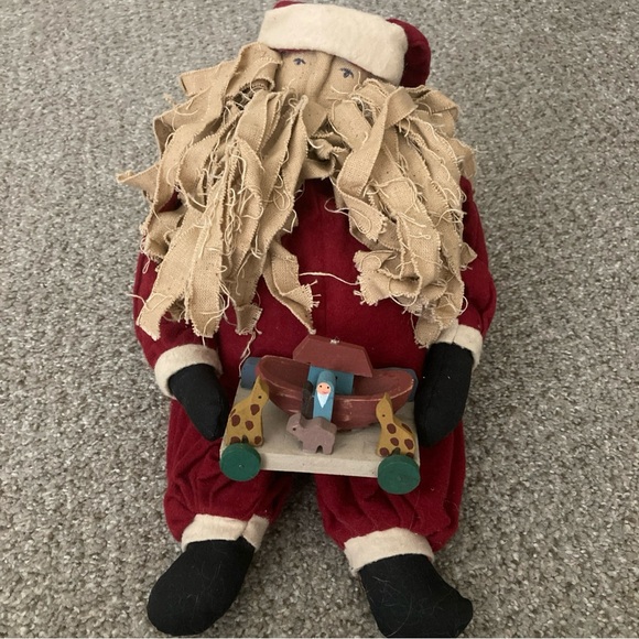Source Unknown | Accents | Vintage Handmade Santa Claus Cloth Doll ...